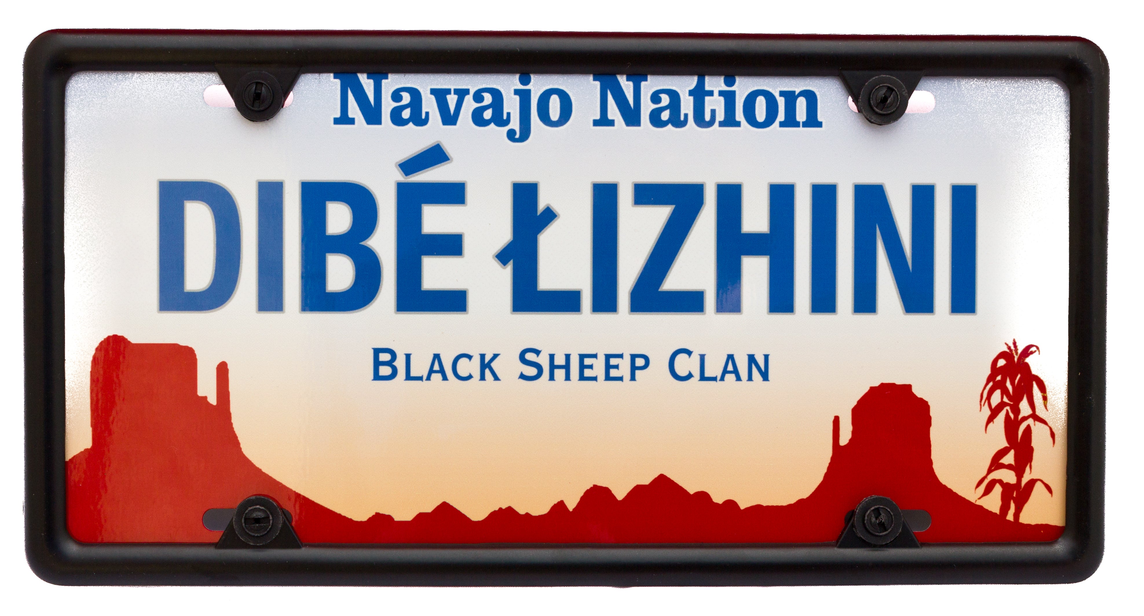 Navajo Dibé łizhiní – Black Sheep License Plate – Navajo Store